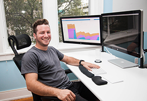 A photo of Reuben Pressman_ CEO of Check I_m Here and a USFSP alumnus