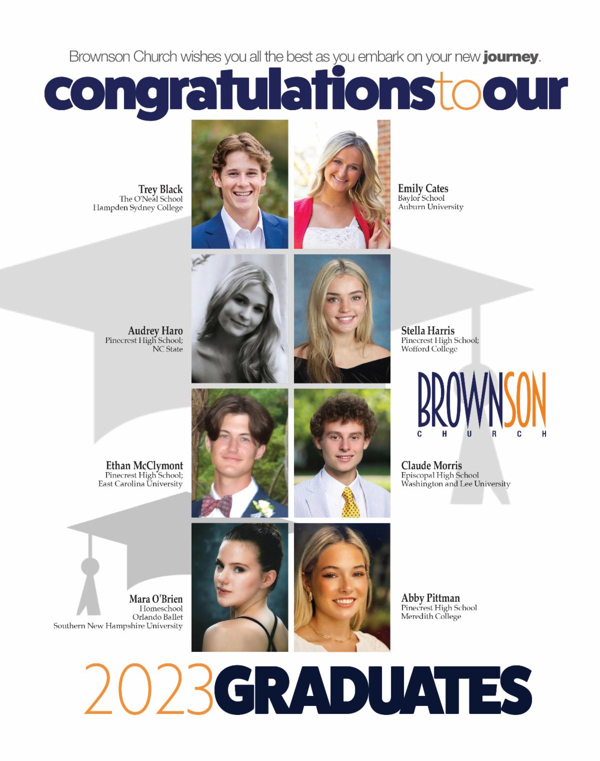 Join us for Worship and Graduation Sunday!