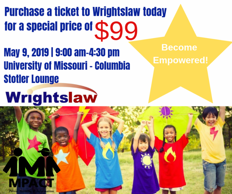 WrightsLaw Tickets for only $99