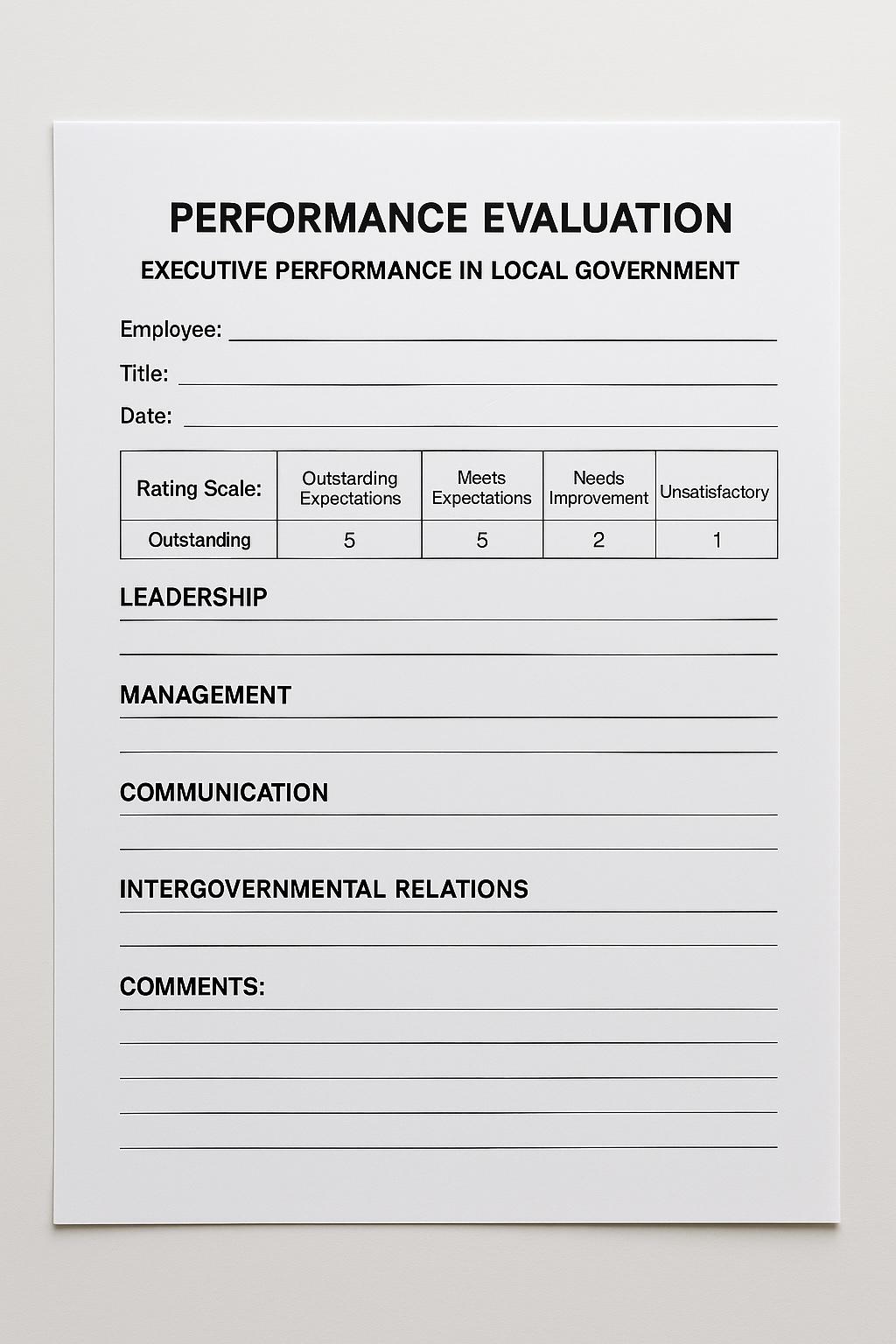 Performance Evaluations- Critical Responsibility - Necessary Duty?