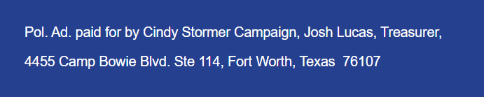 Help Turn Tarrant County Blue: Support Cindy Stormer for District Judge ...