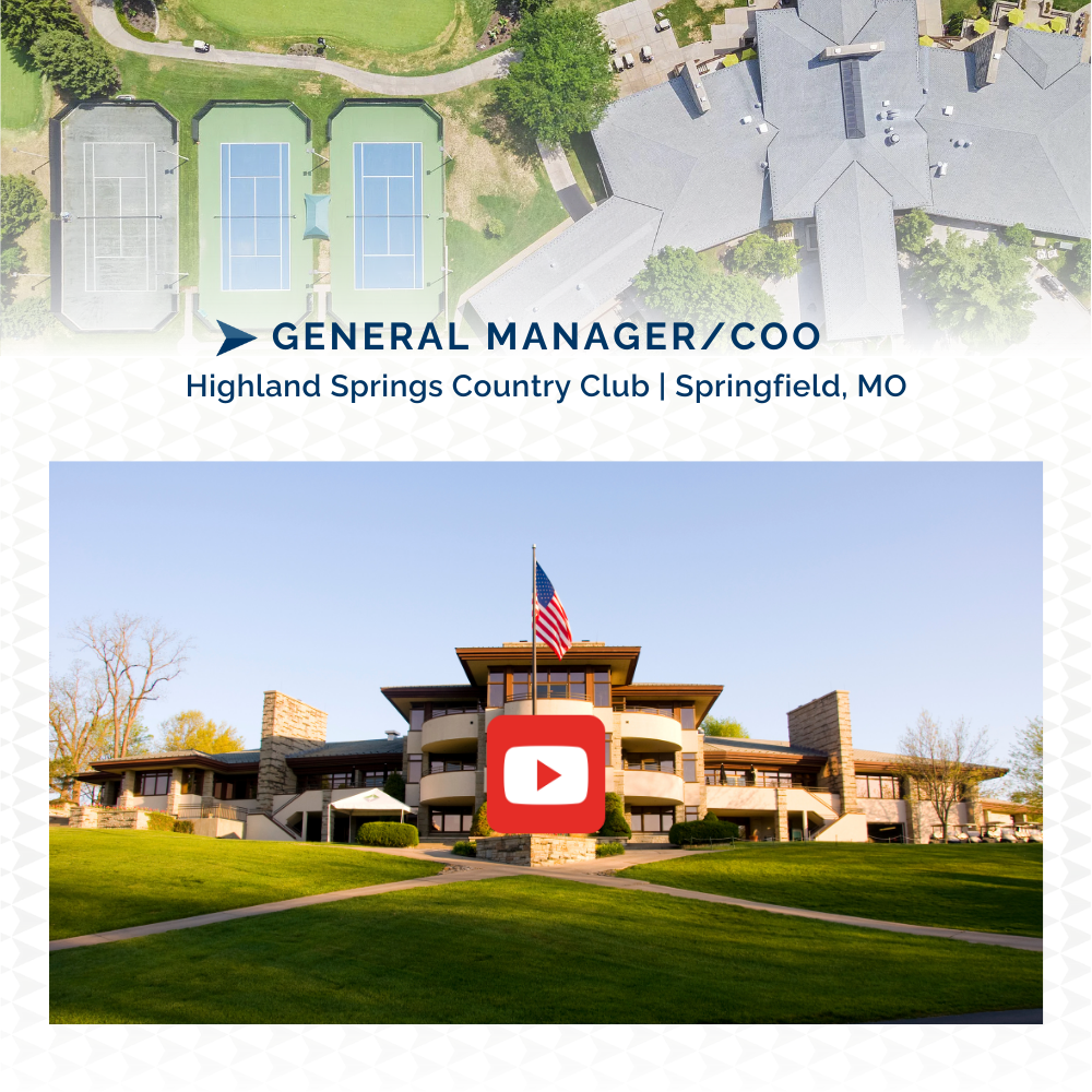 Highland Springs Country Club Seeks GM/COO