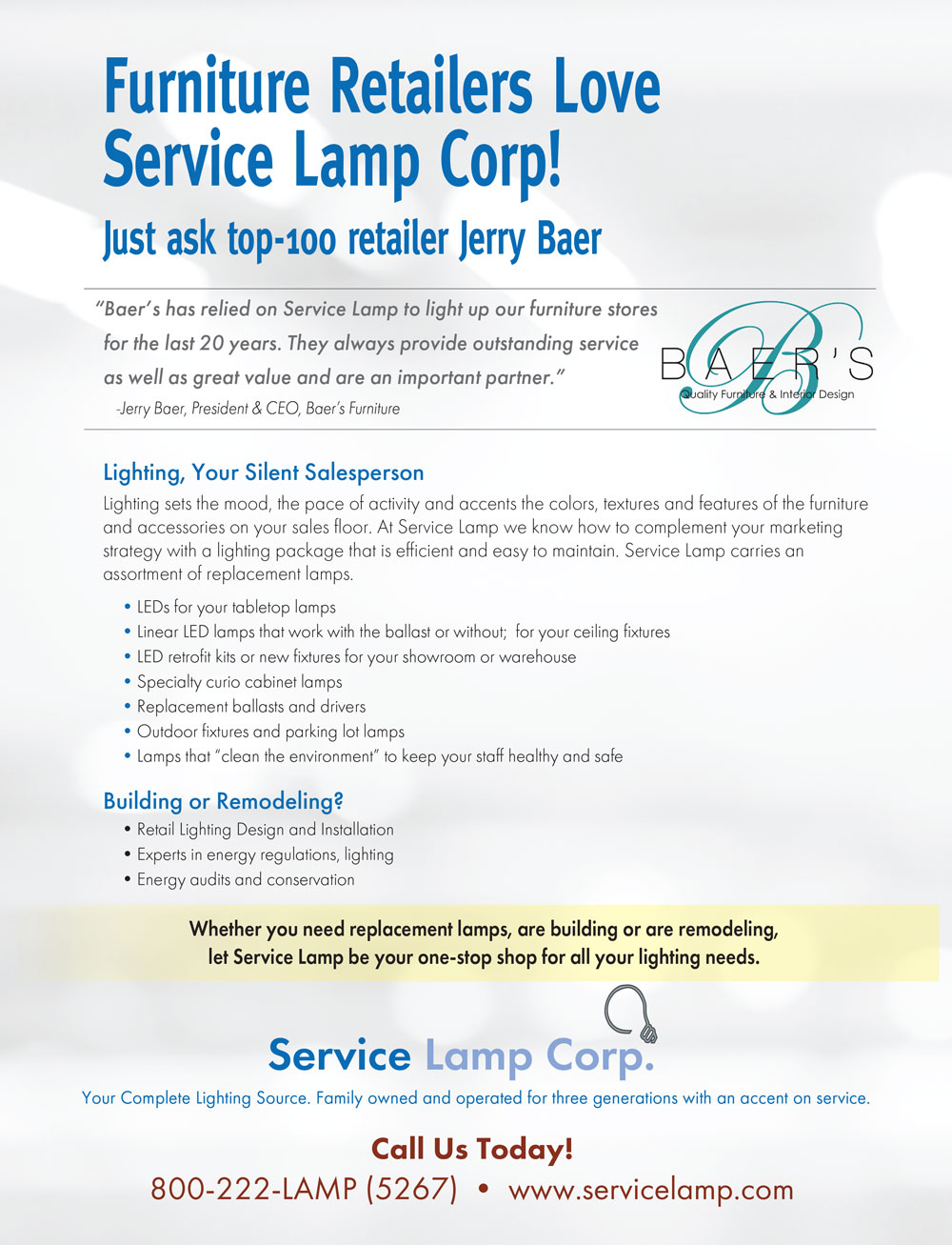 Why Furniture Retailers Love Service Lamp