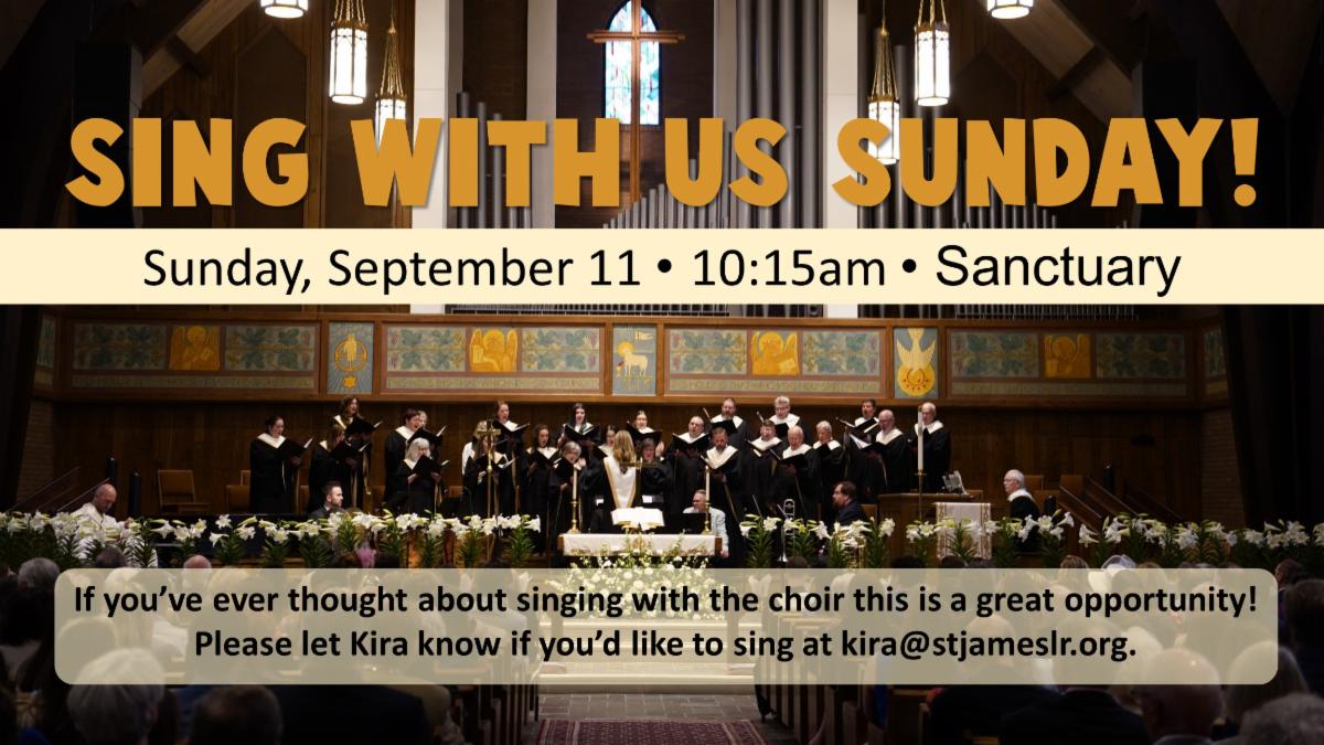 Sing With Us This Sunday!
