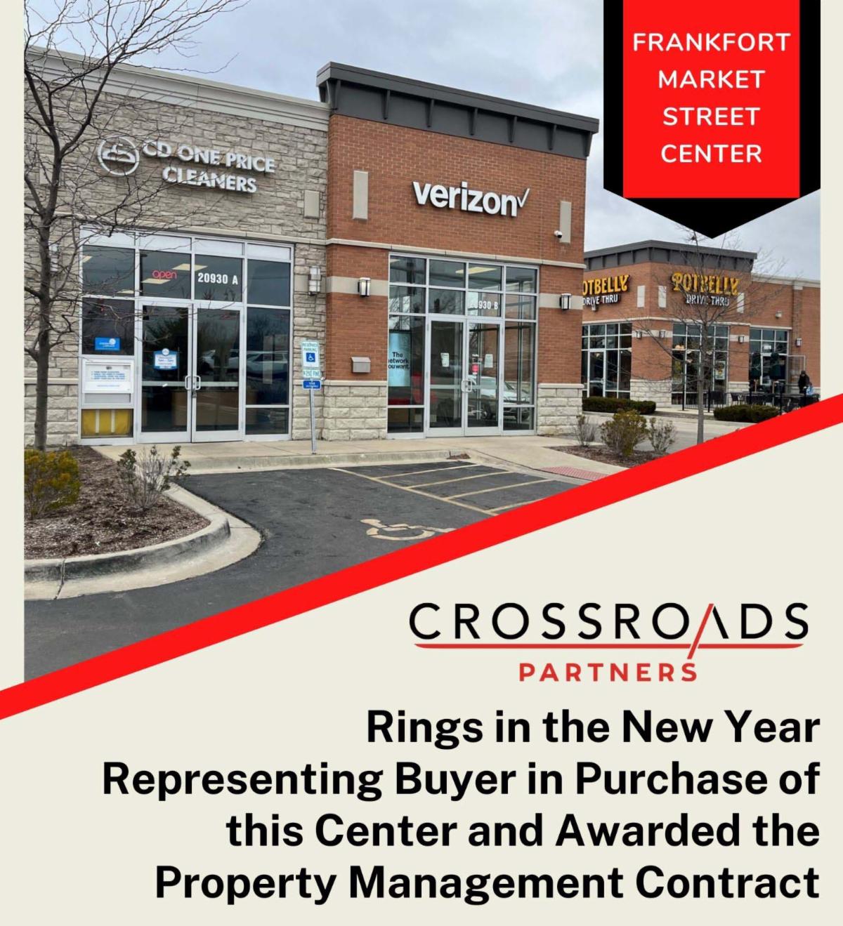 Crossroads Partners Represents Buyer in Purchase of this Center