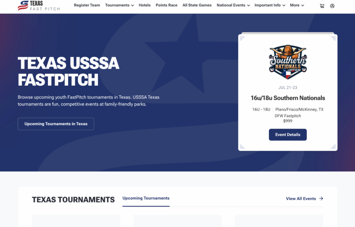 DFW and East Texas USSSA Summer Tournaments