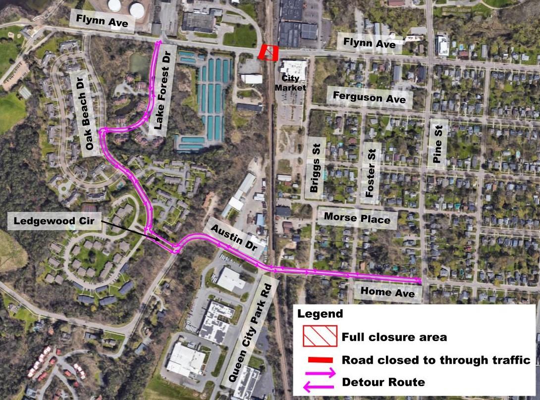 Champlain Parkway - Traffic Alert - Flynn Avenue Closure