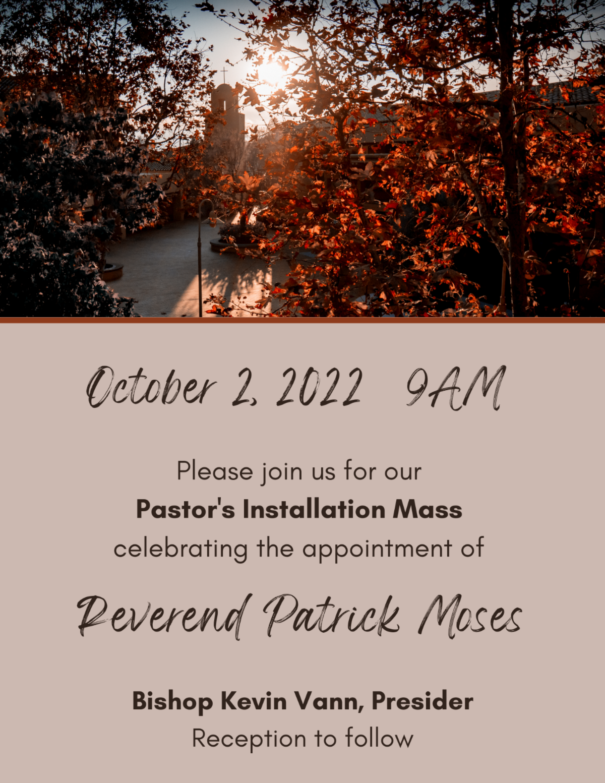 Pastor's Message & Parish Events