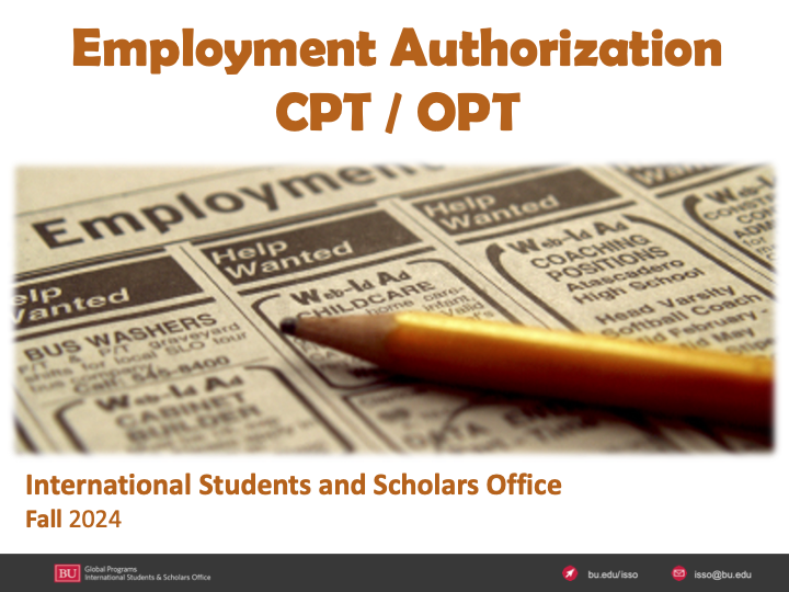 Workshop Recap: OPT/CPT & Internship Search Strategy