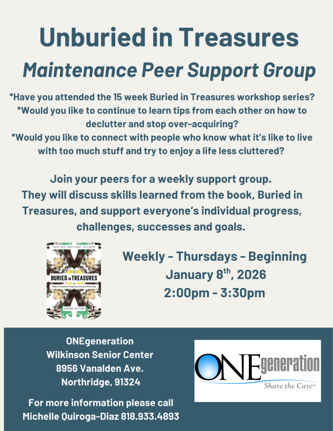 ONEgeneration Wilkinson Senior Center January 2026