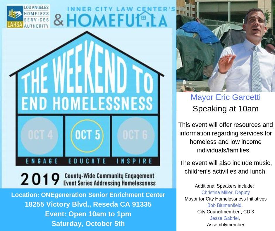 ONEgeneration October 2019 Newsletter