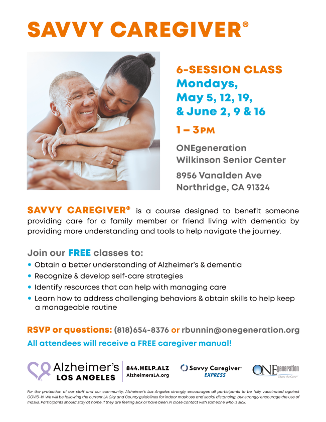 ONEgeneration Wilkinson Senior Center May 2025