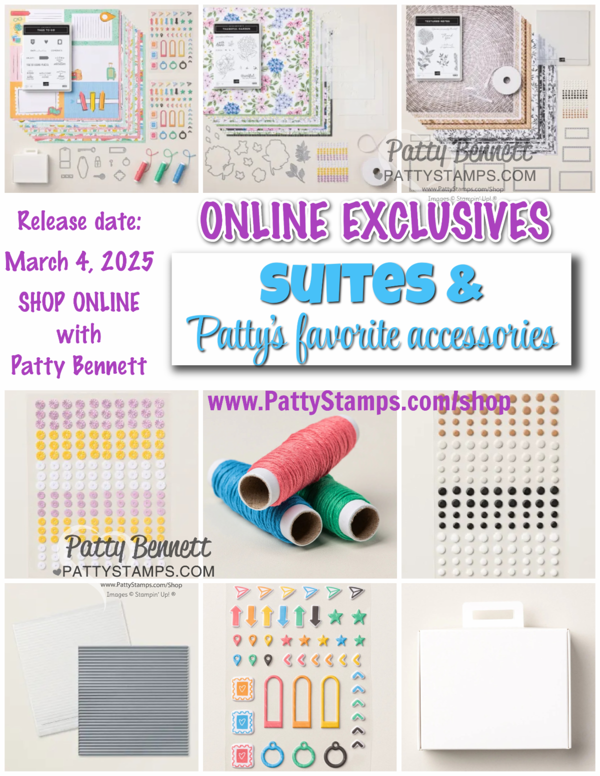 Patty's Newsletter: Helpful Video for you & NEW In Colors