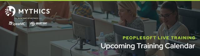 PeopleSoft Training: January–March Calendar + New PeopleTools 8.62 ...