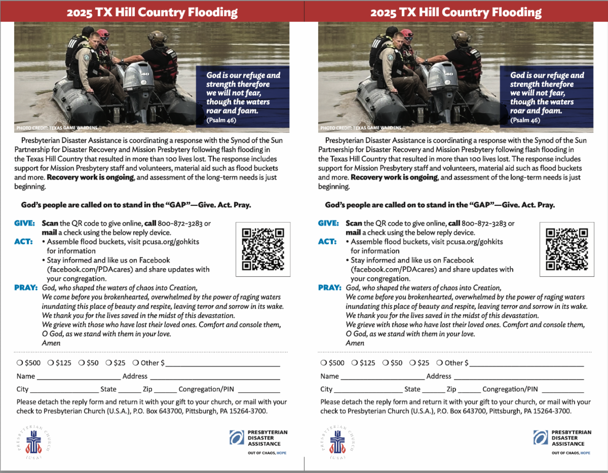 From SPDR: Bulletin inserts from PDA