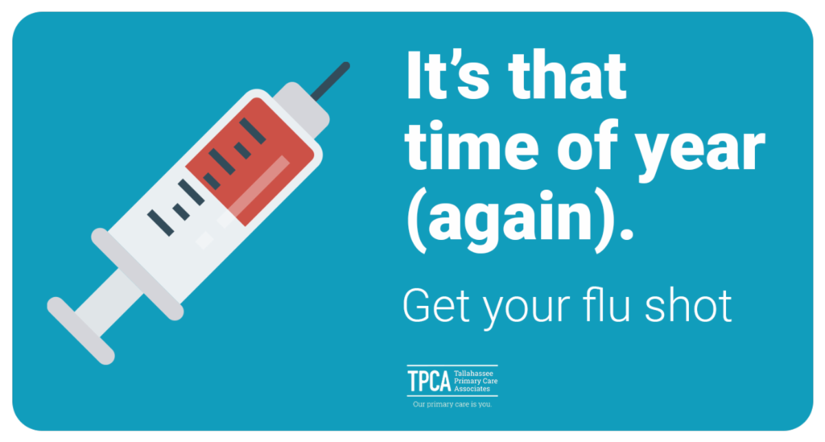 Need A Flu Shot? Beat the rush and get vaccinated at TPCA.