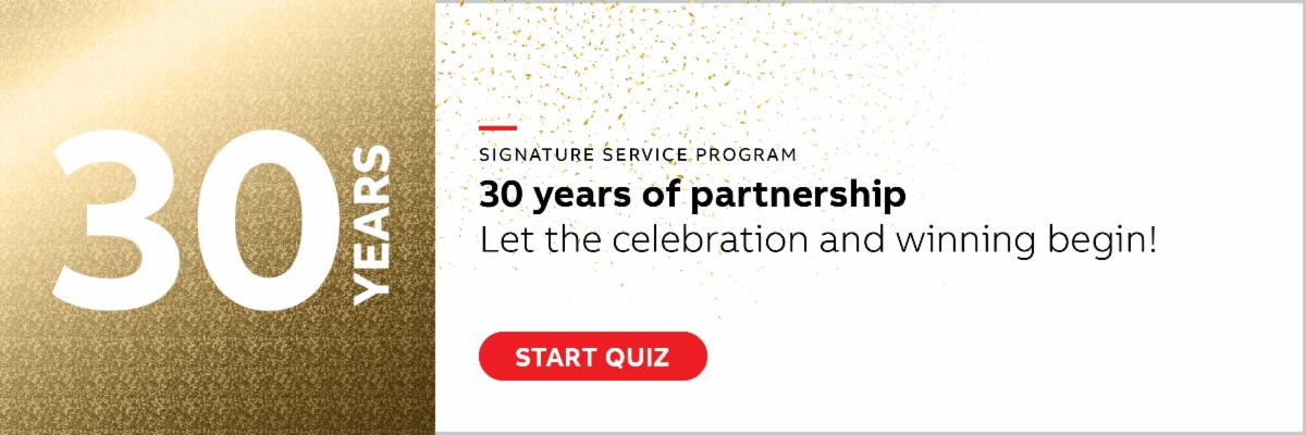 ABB Signature Service Program - Start celebrating