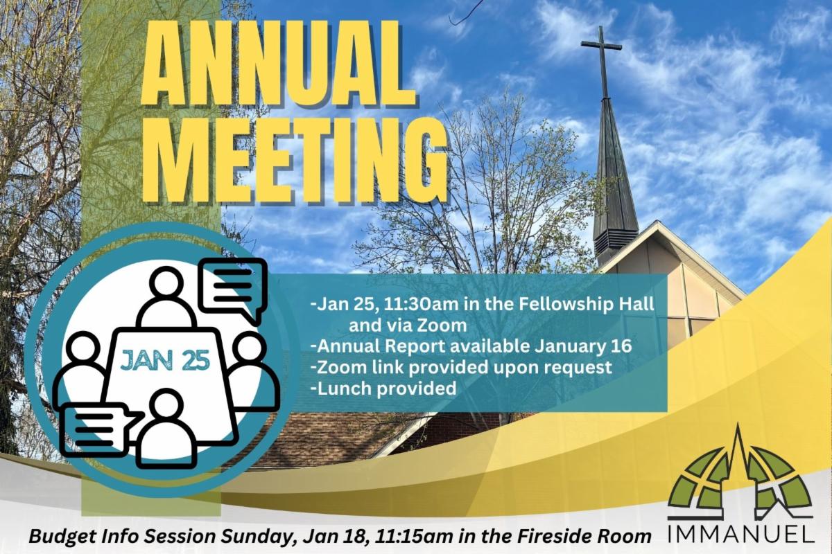 Announcements & the Week in Advance