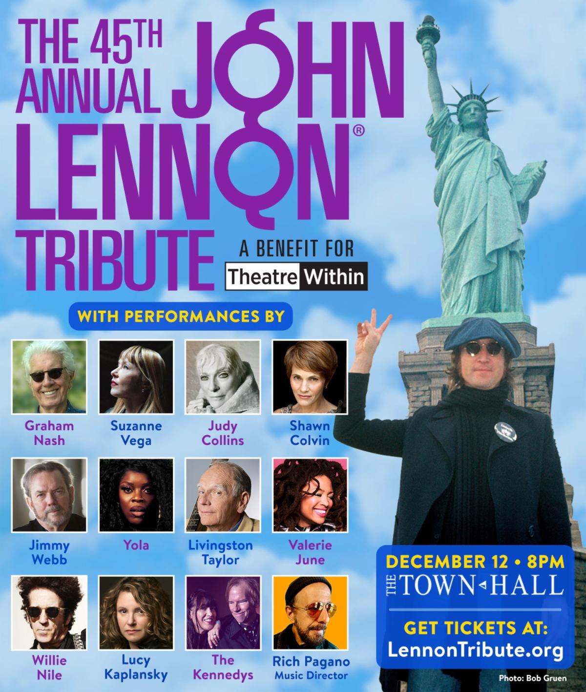 Judy Collins to be honored and perform at the 45th Annual John Lennon Tribute – Backstage Axxess