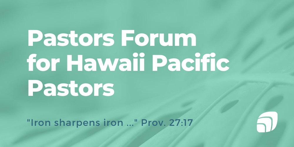 Today - Daniel Im is our guest on the Pastors Forum