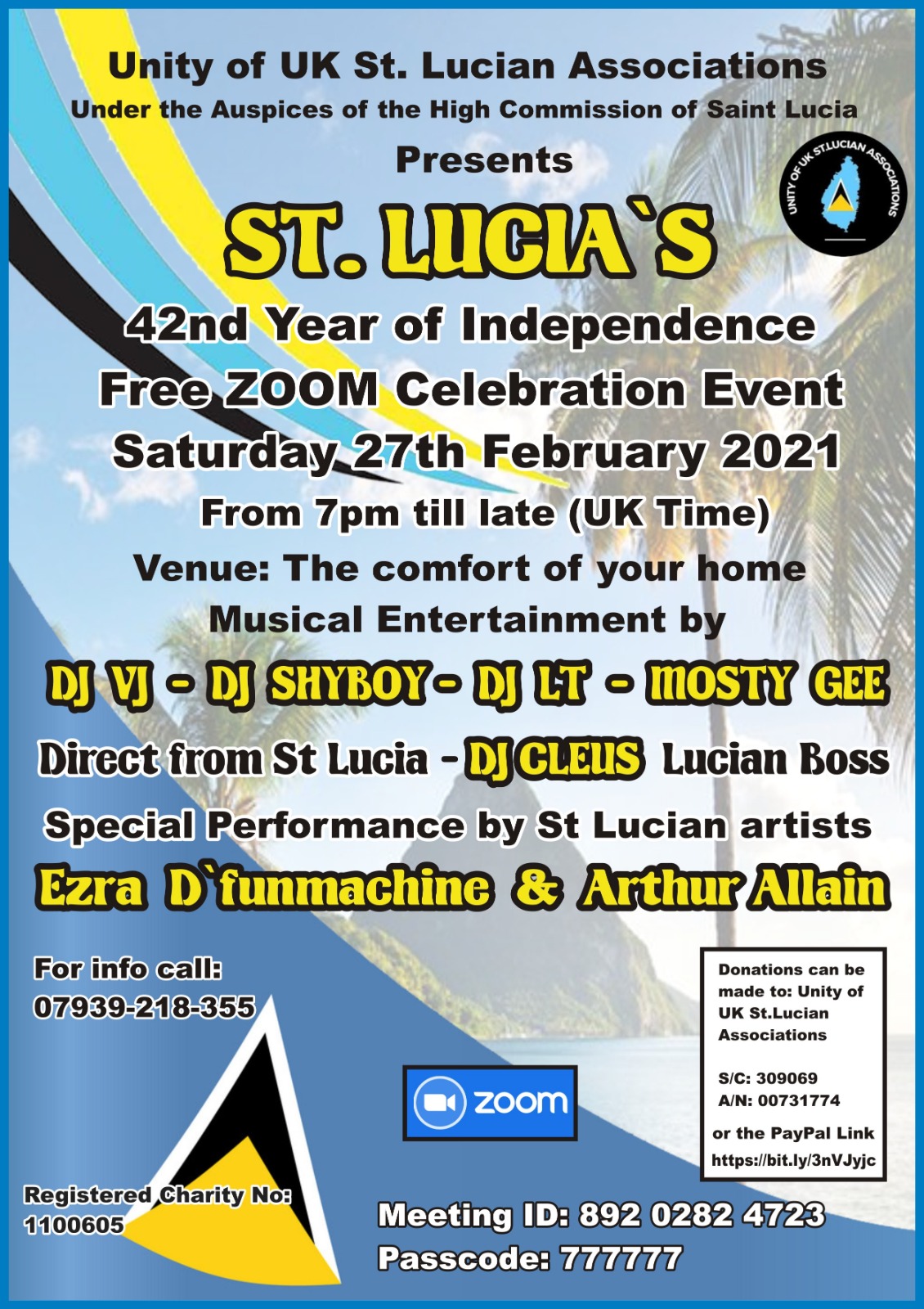 Celebrate Saint Lucia's 42nd Year of Independence this weekend