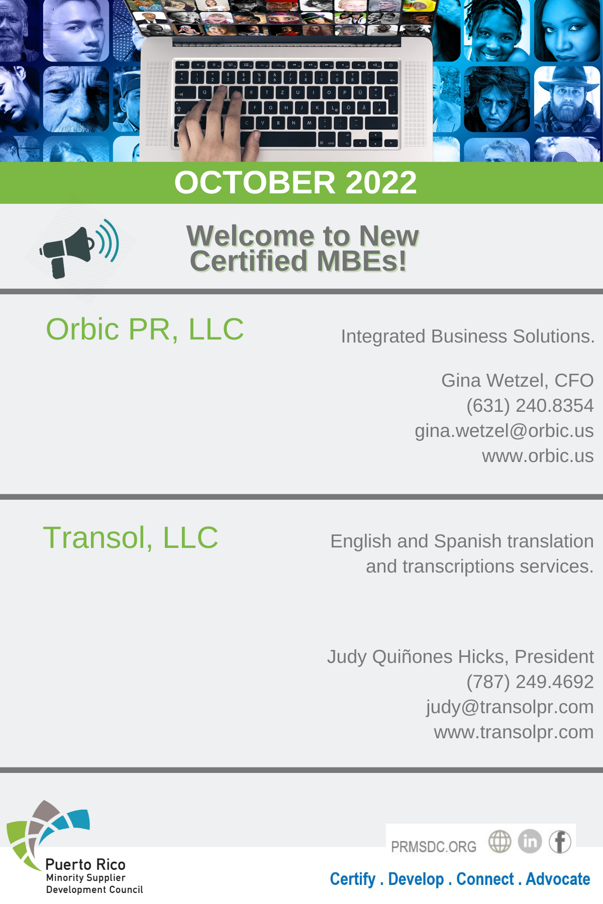 Welcome to New Certified MBEs