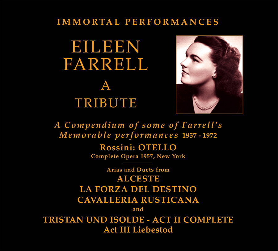 At last, Immortal Performances’ Tribute to EILEEN FARRELL . . . Yves St ...
