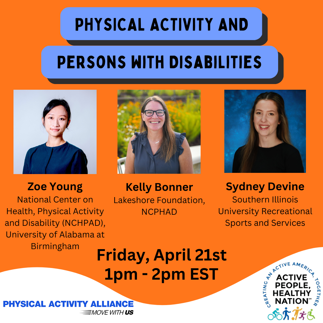 Webinar: Physical Activity and Persons with Disabilities
