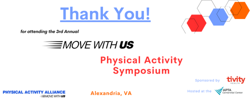 Physical Activity Symposium Follow Up