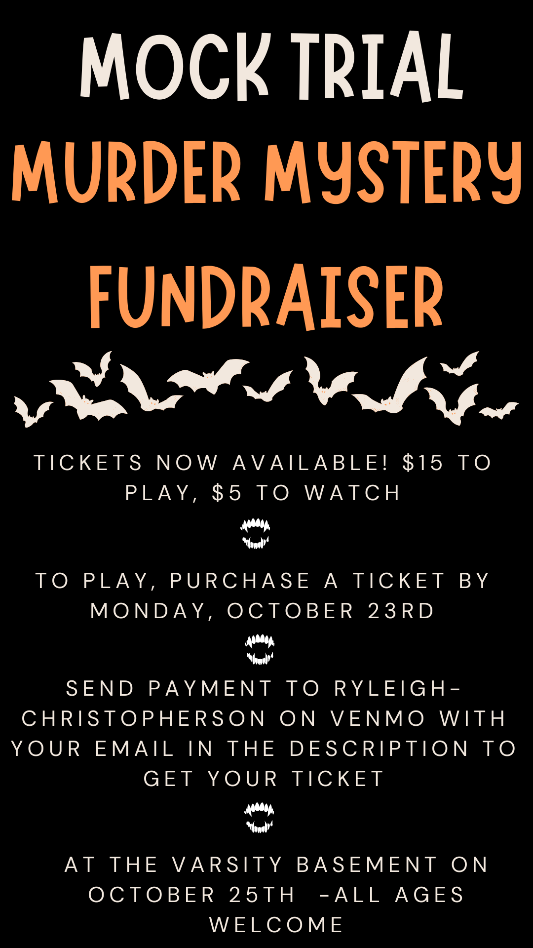 Murder Mystery! A Mock Trial Fundraiser