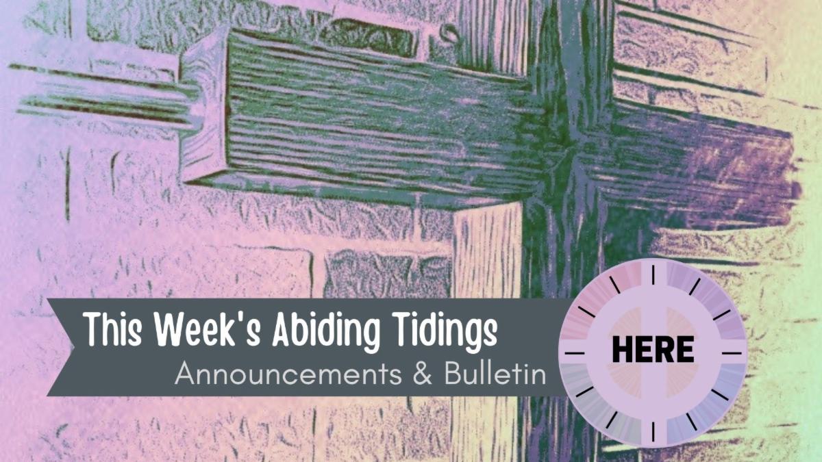 Announcements & Bulletin for Sunday Jan 23