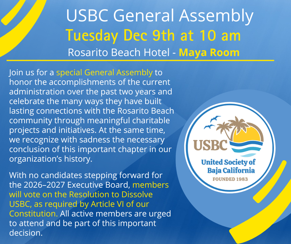 OFFICIAL NOTICE: To All Active USBC Members