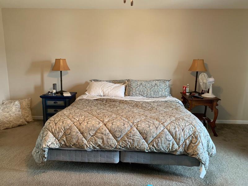 Before and After Photos of occupied staging