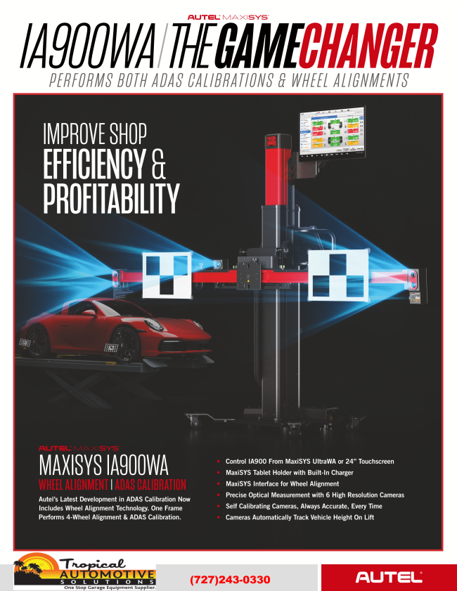 AUTEL MAXISYS IA900WA Wheel Alignment + ADAS Calibration