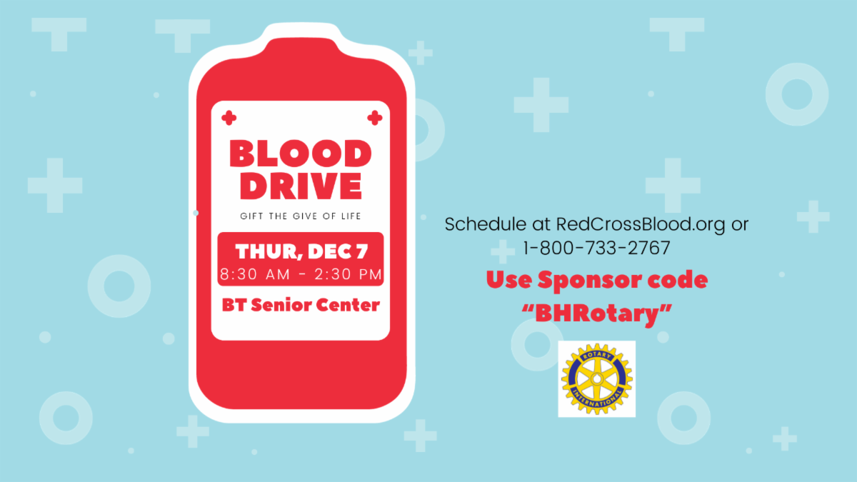 Senior Center Blood Drive and Holiday Safety Tips - Bloomfield Township ...