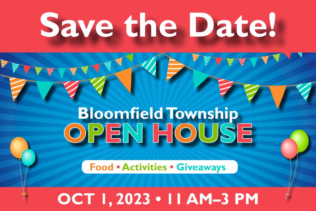 Save The Date: Open House is on Sunday, October 1st! - Bloomfield ...