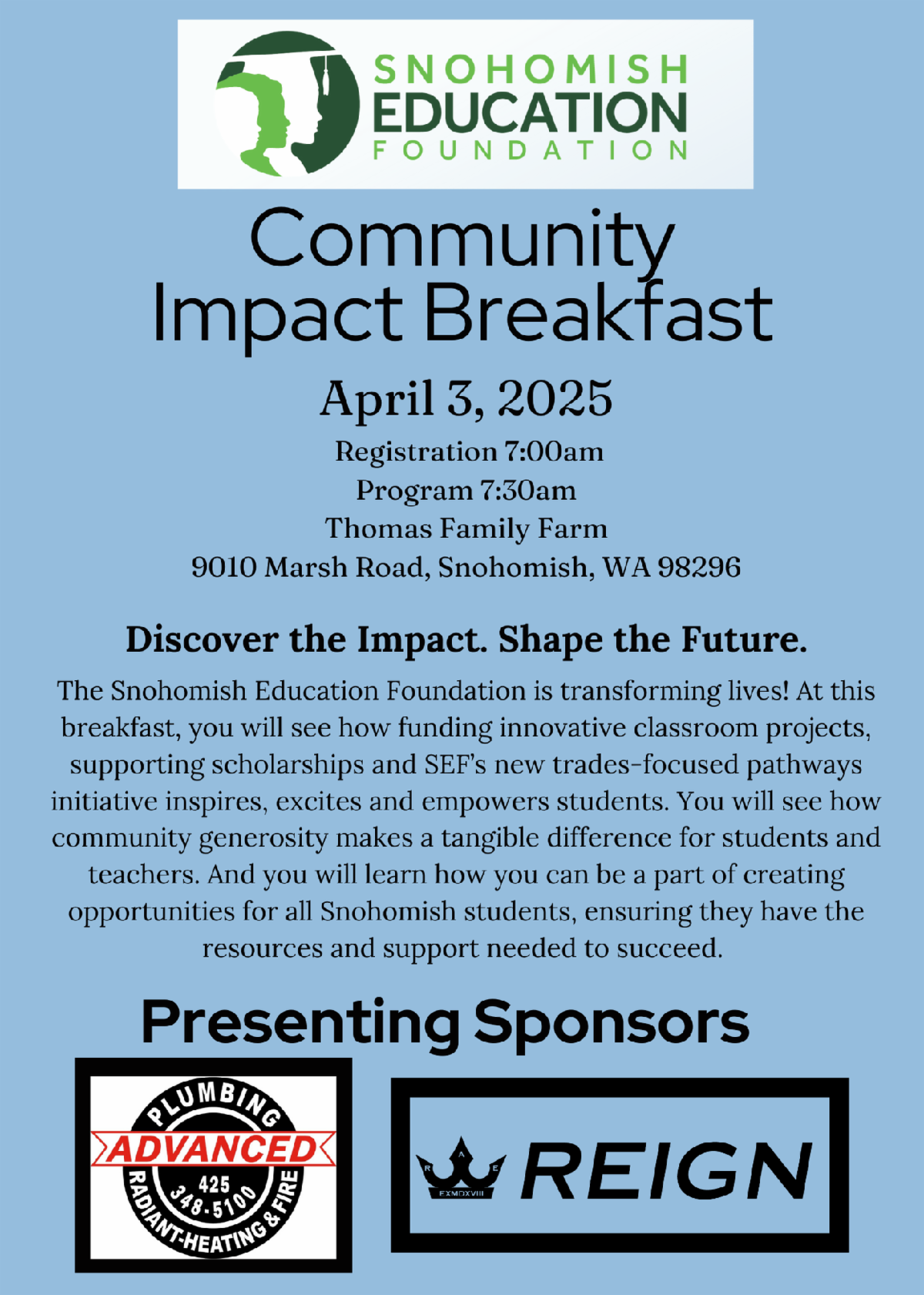 SEF Community Impact Breakfast
