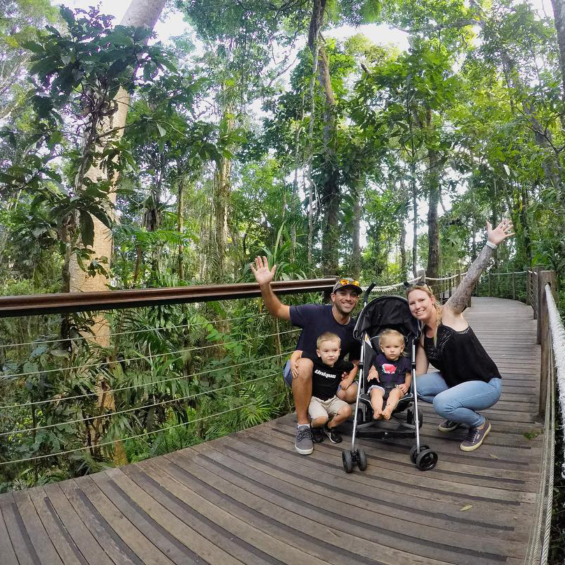 Family fun in the ancient rainforest