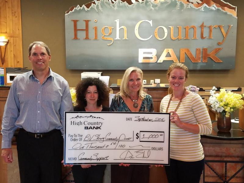 High Country Bank is proud to make a donation to the Buena Vista Strong ...