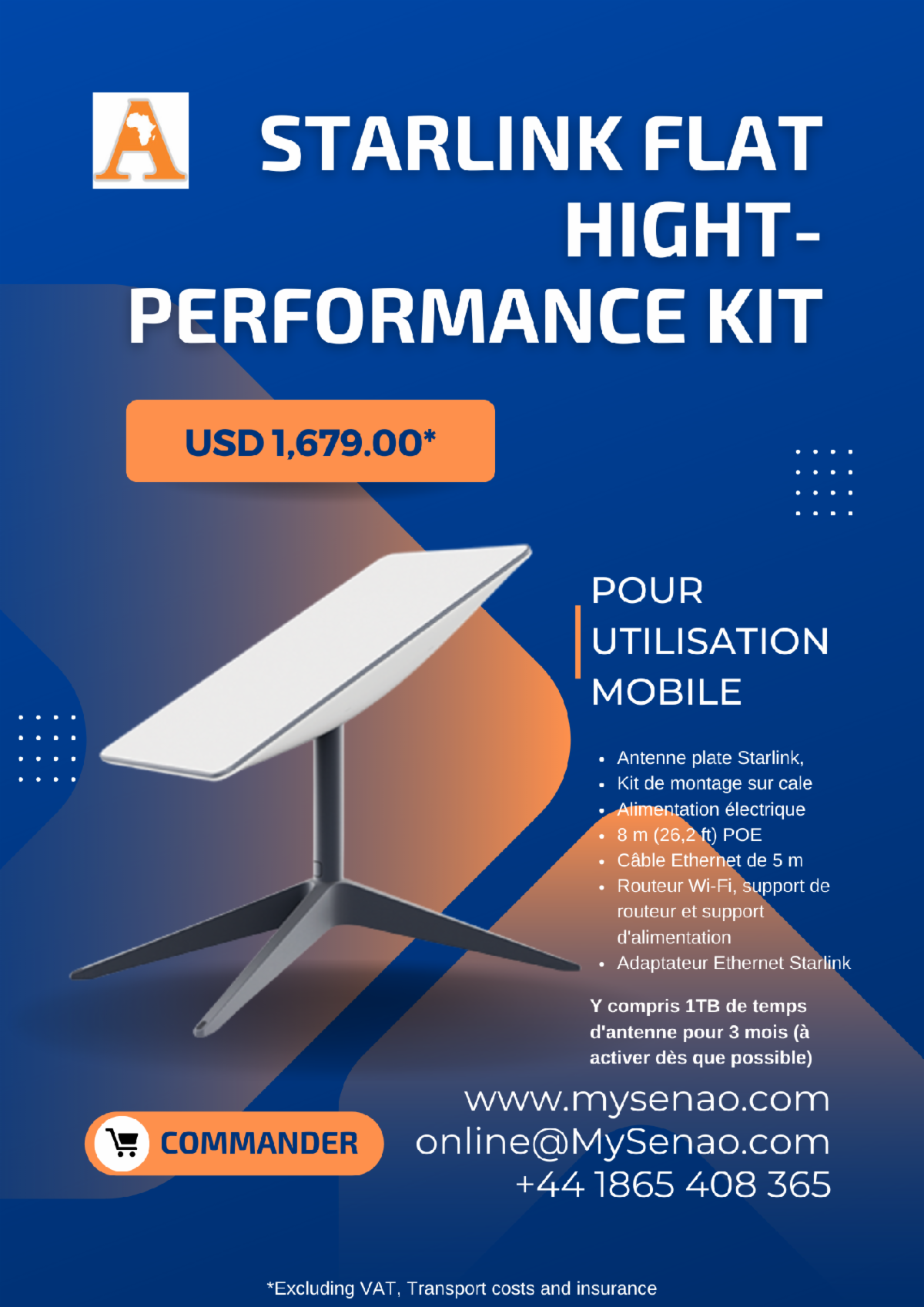 Découvrez le StarLink Flat Hight-Performance Kit – for Mobile, le kit ...