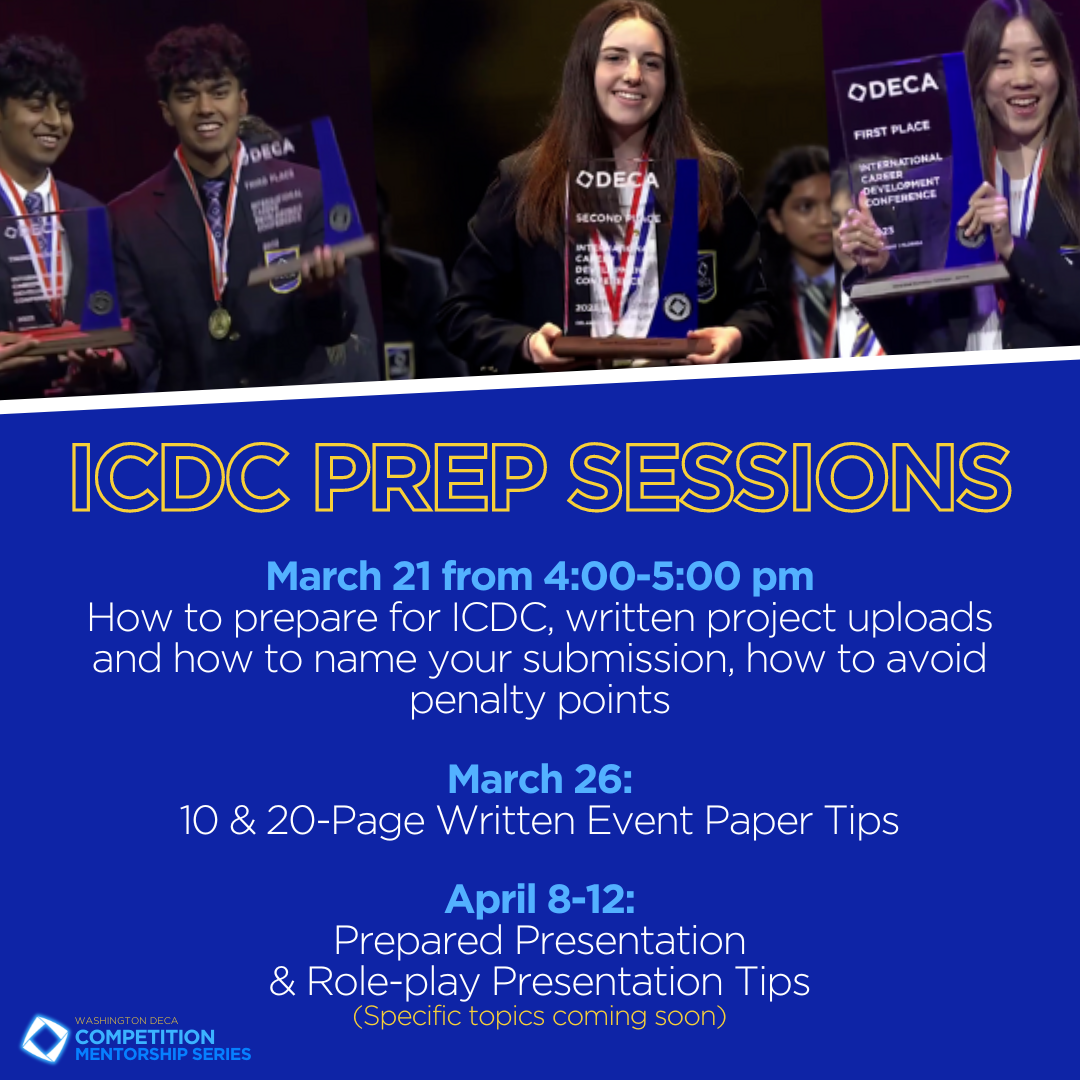 🔷 WA DECA Advisor Updates | March 14, 2024