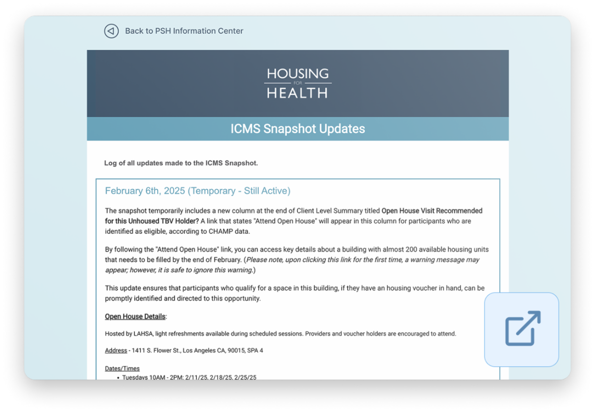 PH Program Information Center