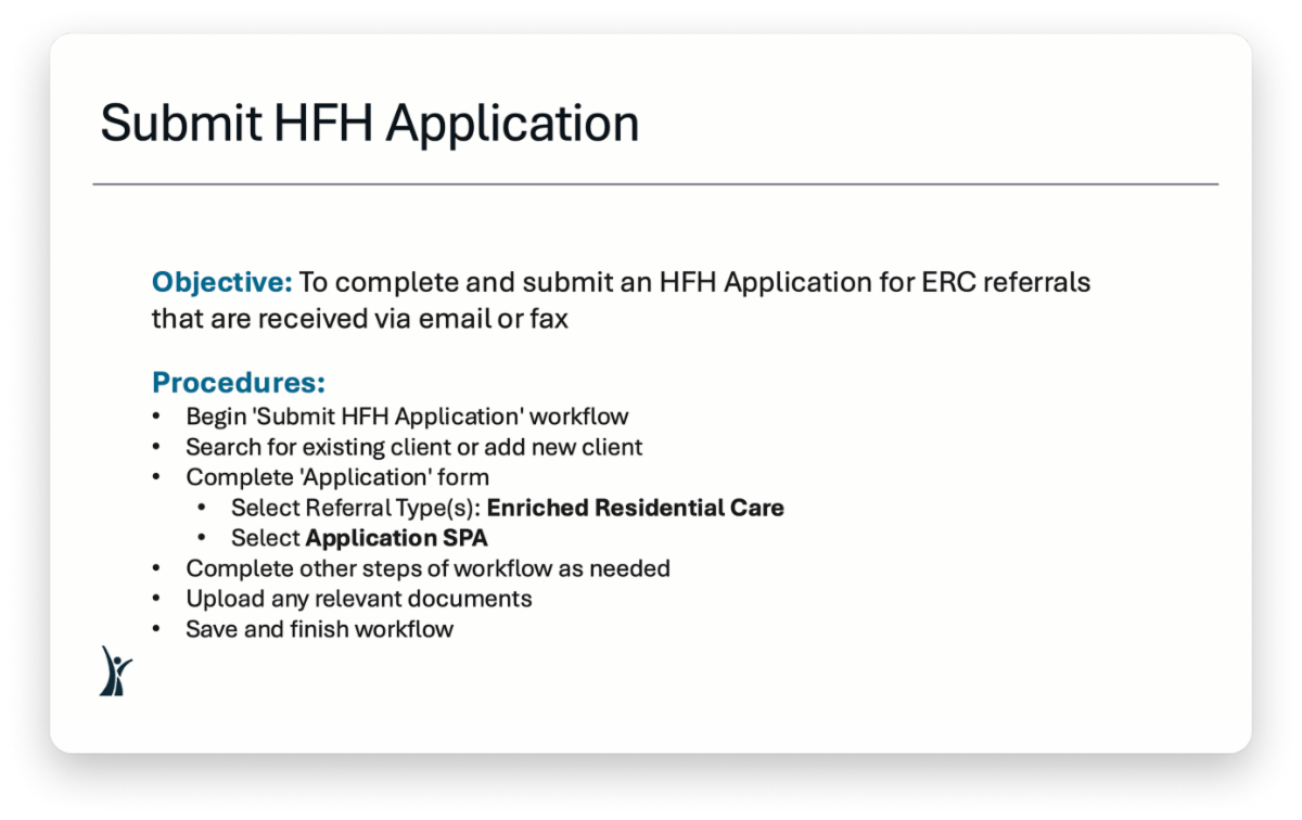 ERC Form & Application Updates