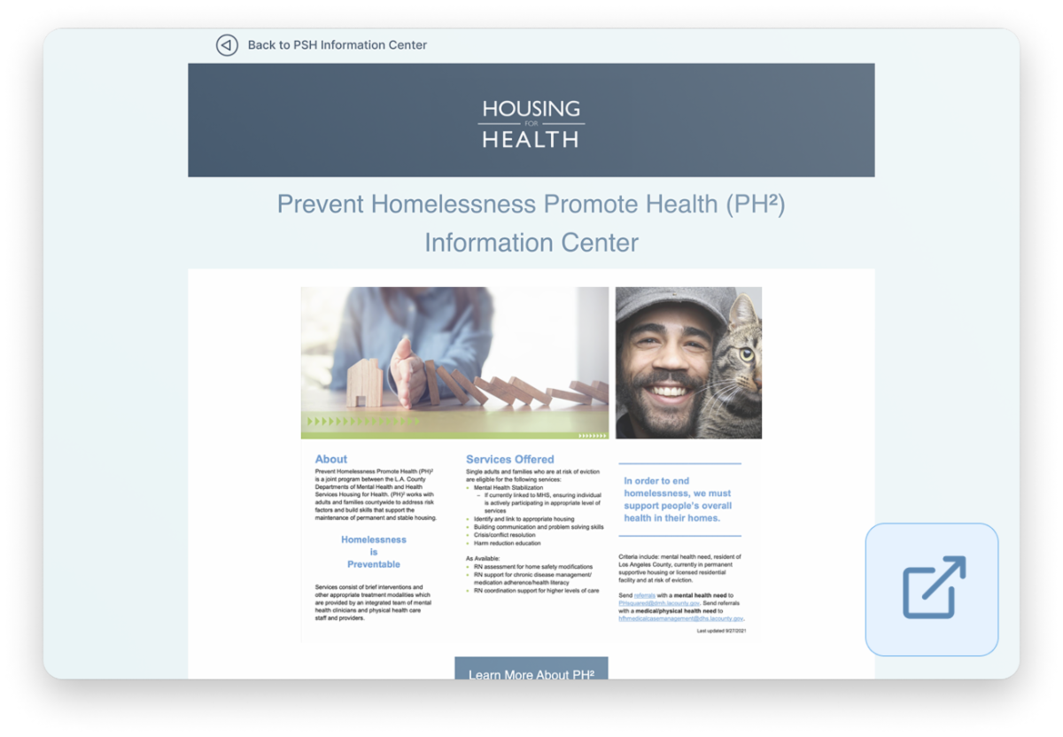 PH Program Information Center