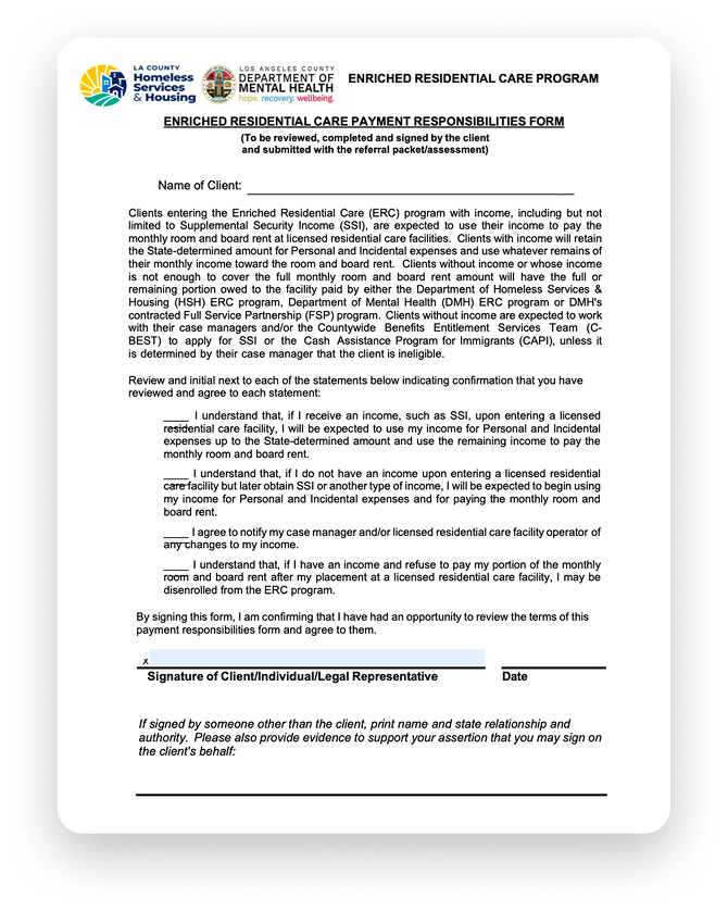 ERC Form & Application Updates