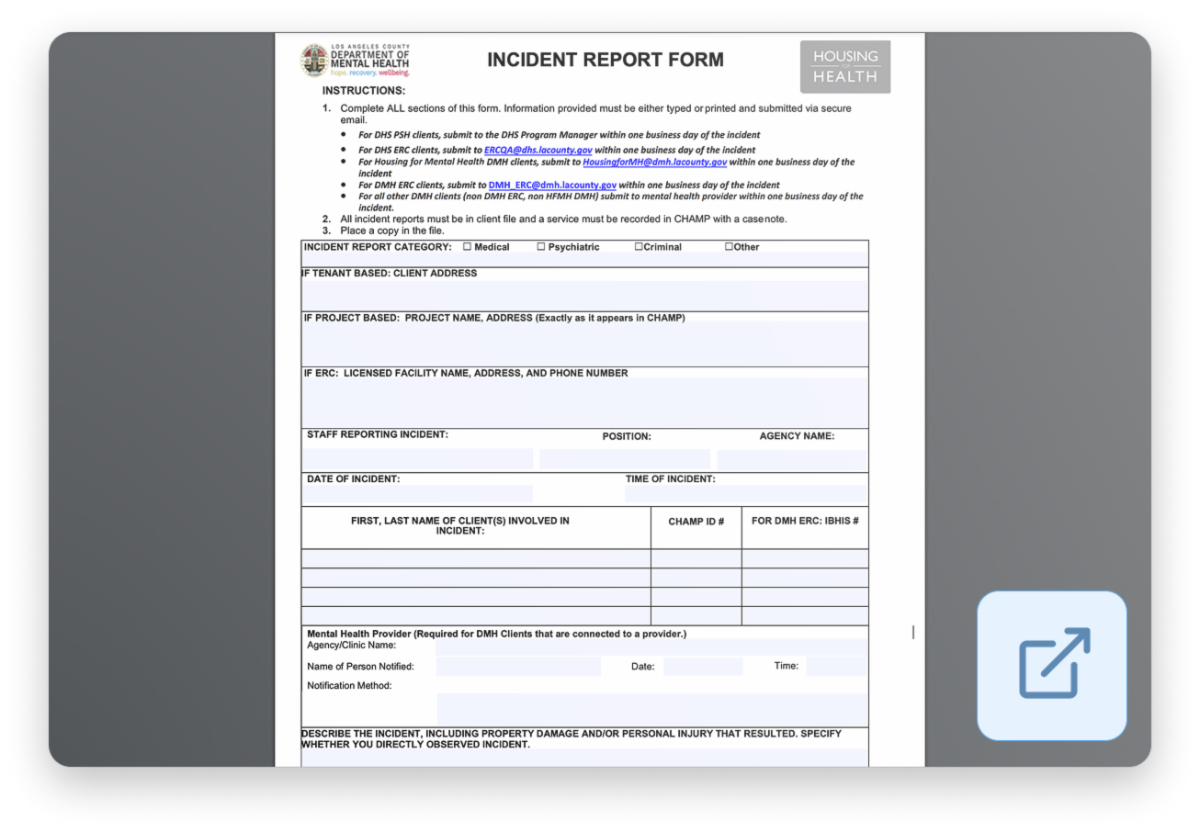 Incident Report Form