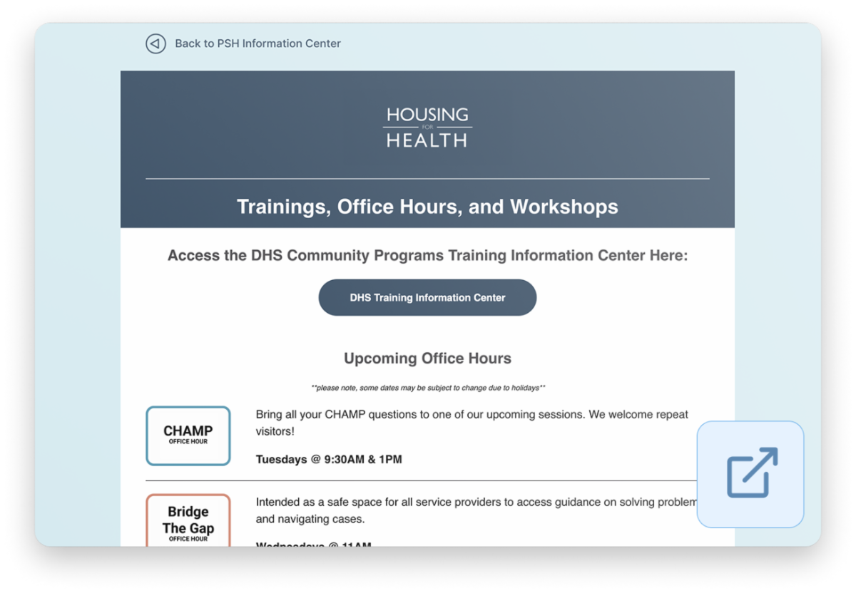 PH Program Information Center