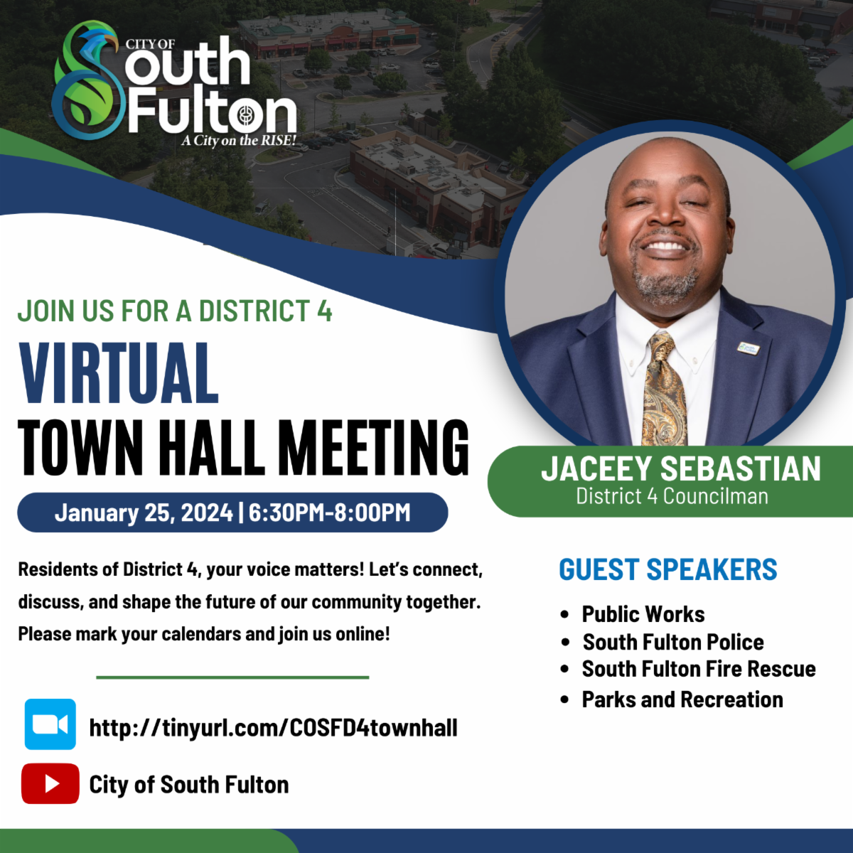 HAPPY MLK DAY; D4 TOWN HALL; SEBASTIAN VOTED MAYOR PRO TEM