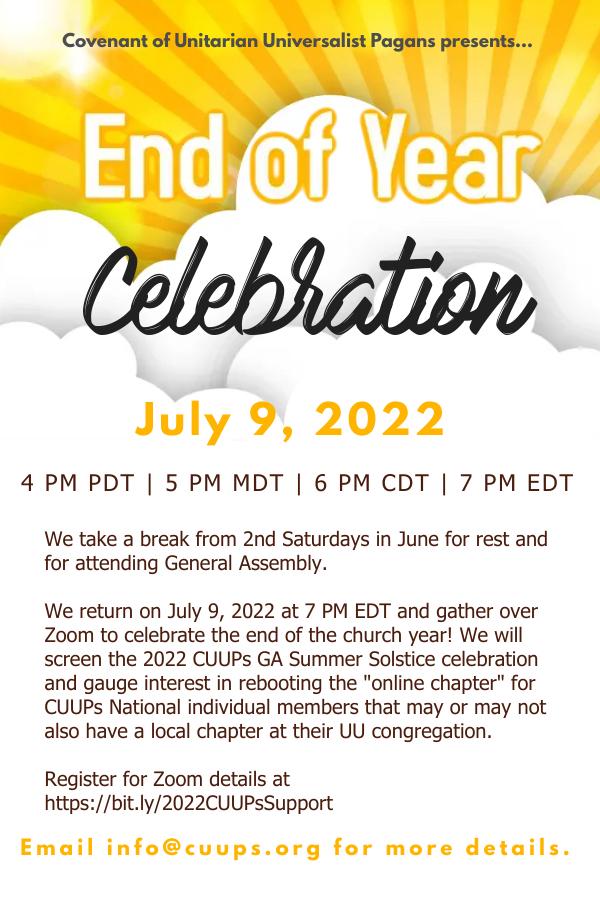 CUUPs Summer 2022 News - UUA GA Programming