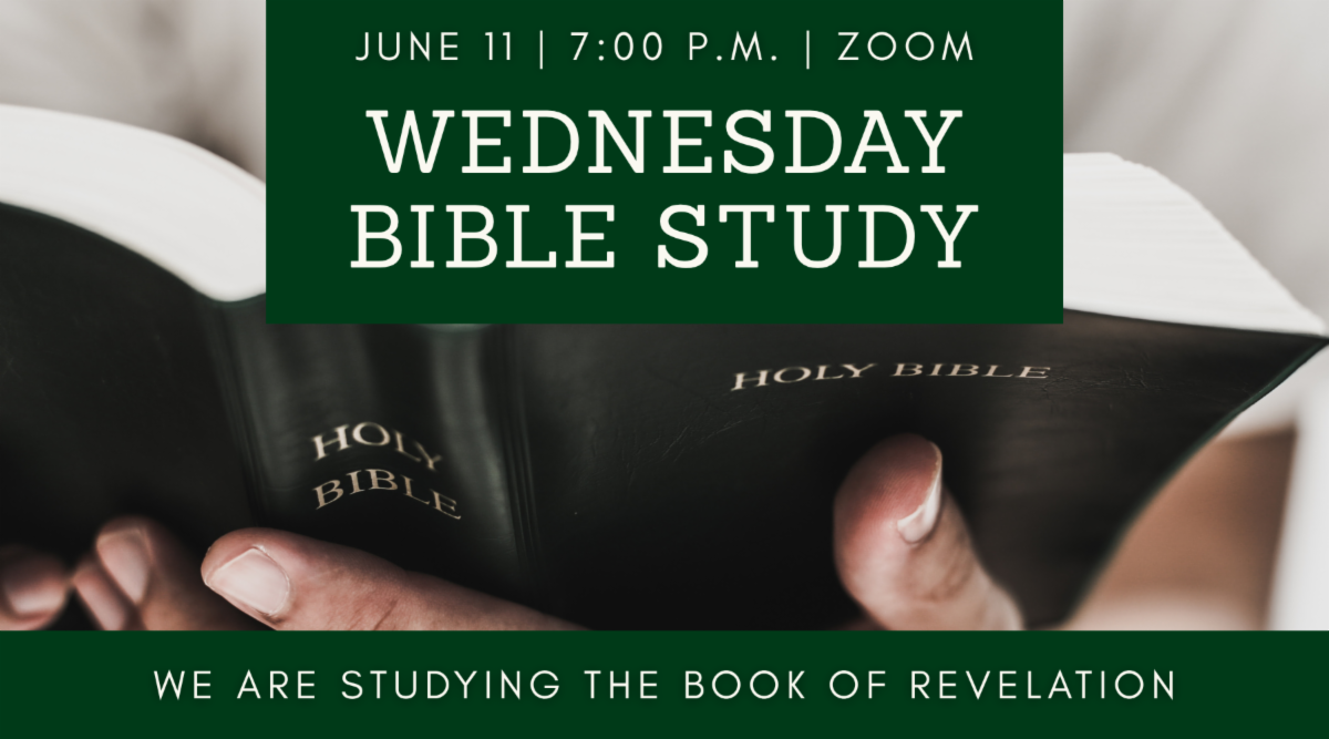 Wednesday Bible Study TONIGHT by Zoom